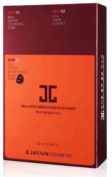 Jayjun Real Water Brightening Black Mask 25ml 10pcs Korean Tradekorea