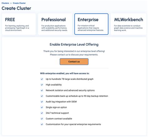 Create A Cluster Tigergraph Cloud Classic