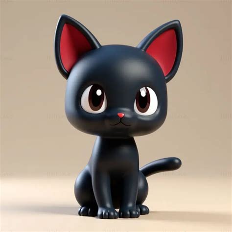Cartoon Cat 3d Print Model