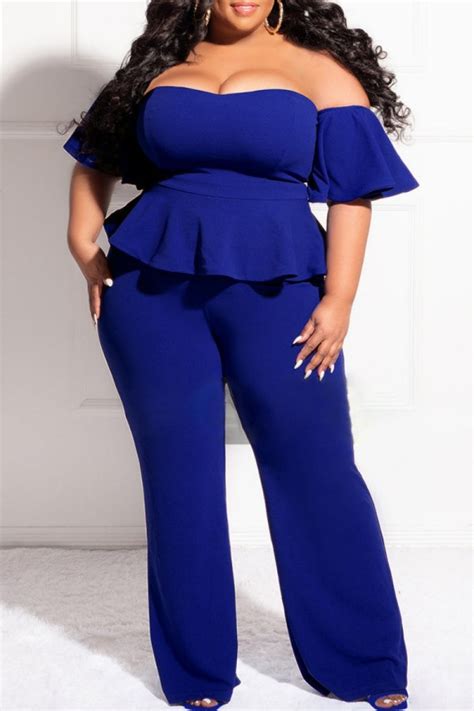 Wholesale Red Sexy Casual Solid Backless Off The Shoulder Plus Size