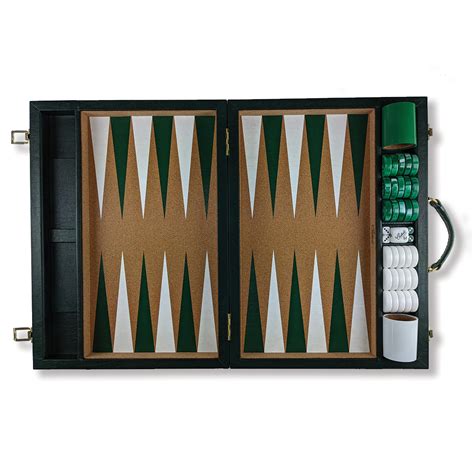 Classic Green Champion Backgammon Set Made In The Usa