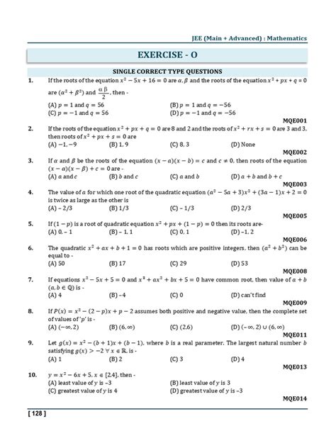 Quad Sheet Pdf Quadratic Equation Zero Of A Function