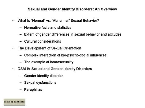 Chapter 9 Sexual And Gender Identity Disorders Sexual