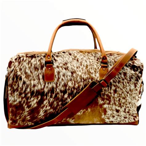 Saddle Large Genuine Cowhide Weekender Highlands Cowhide Duffel