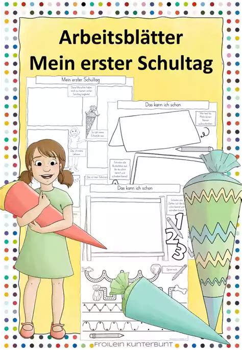 Arbeitsblätter Mein Erster Schultag Unterrichtsmaterial Im Fach