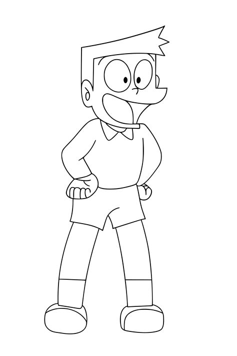 Gambar Mewarnai Suneo Ayo Mewarnai