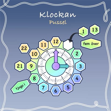 Pussel Med Analog Klocka Npf Anpassat