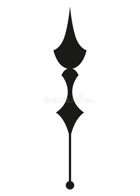 Clock Pointer Arrows Black Silhouette Chronometer Elements Clock Arms Set Watch Hands