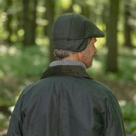 Flat Cap With Ear Flaps By Lodenhut Manufaktur 68 95