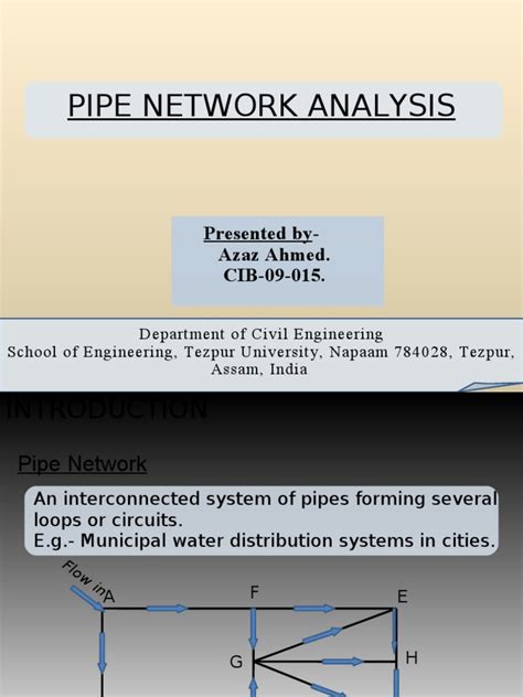 Solving Pipe Network Problems Using The Hardy Cross Method A Step By