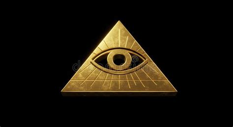 Metalic Illuminati Symbol Stock Illustrations 10 Metalic Illuminati