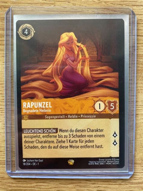 Disney Lorcana Rapunzel De 18204 Legendary Neu Gemäss