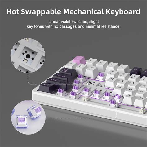 Magegee Light100 Purple Jade Rgb Violet Switch Us Klaviatūras