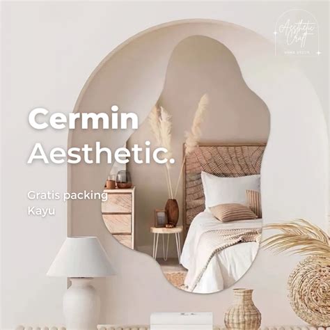 Jual Cermin Aesthetic Dinding Kaca Dinding Estetik Dekorasi Dindingg Kamar Garansi Pecah 100