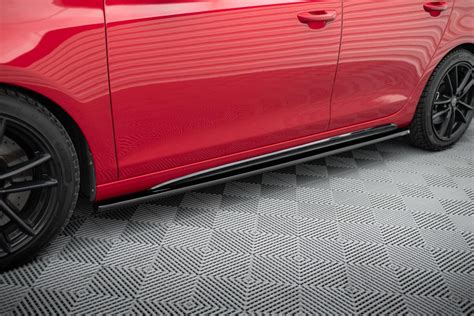 Maxton Design Seitenschweller Paar Für Vw Golf 6 Gti Gtd Hochglanz