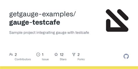 Github Getgauge Examplesgauge Testcafe Sample Project Integrating