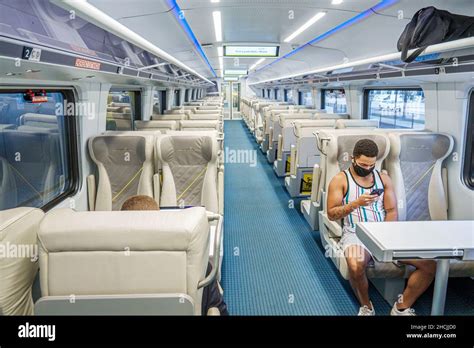 West Palm Beach Florida Brightline Passenger Train Rail Transportation