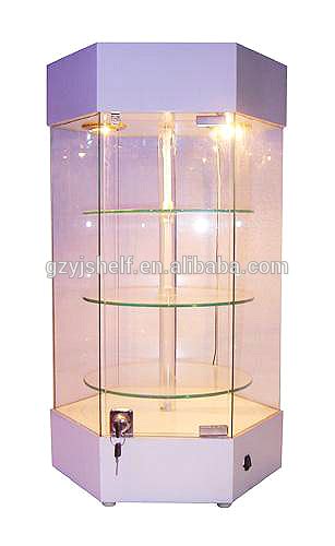 Short Rotating Glass Display Cabinetrotating Glasses Display Stand
