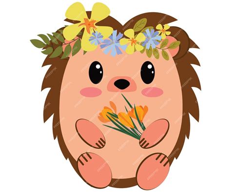 Hérisson Vecteur Premium