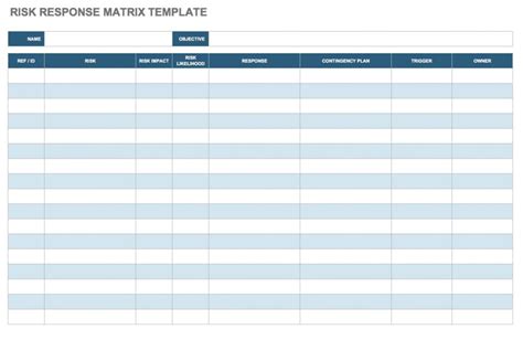 Free Risk Assessment Matrix Templates Smartsheet