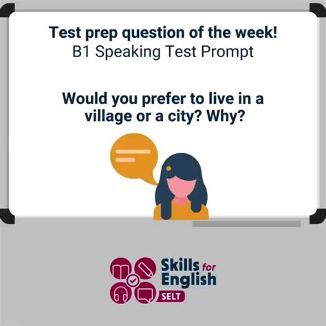 Selt Practice Test Question B1 Speaking Skills For English Selt