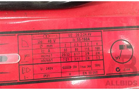 Ac Welder Wel 102 Welding Machine Lot 1483436 Allbids