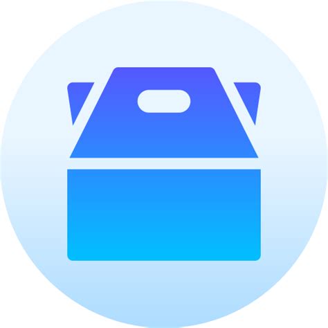 Eco Packaging Basic Gradient Circular Icon