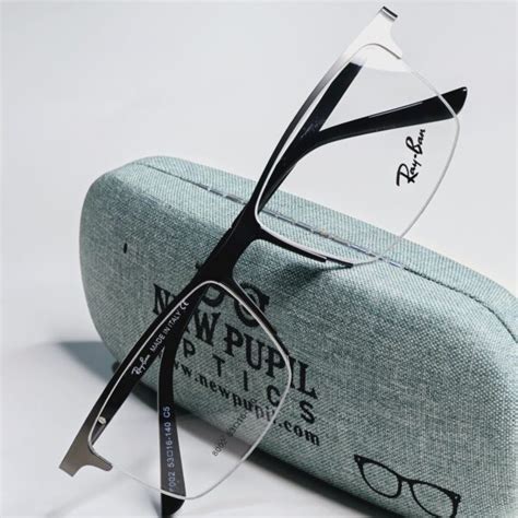 Half Frame Square Shape Stylish Eyeglass New Pupil Optics