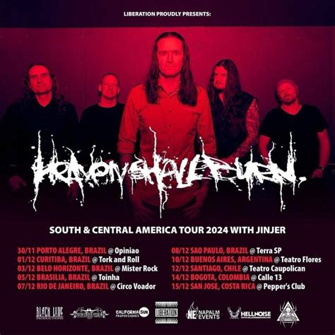 Heaven Shall Burn Belo Horizonte Agenda Metal