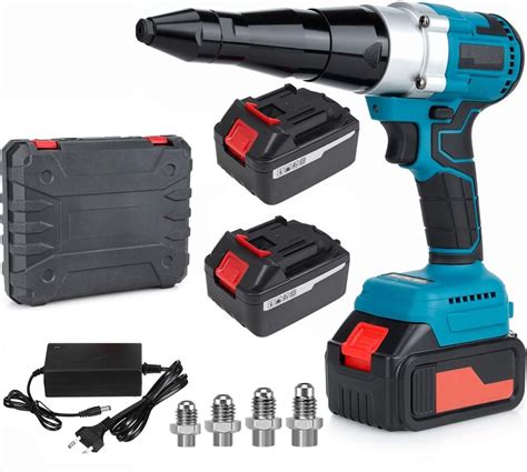 Cordless Rivet Gun Portable 21v Lithium Battery Electric