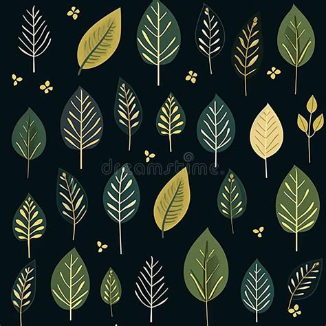 Nature Inspired Leaf Icon Pattern Design For Effective Communication