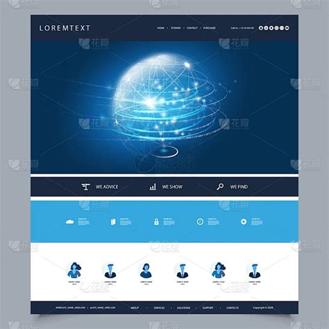 一页网站模板素材 花瓣网
