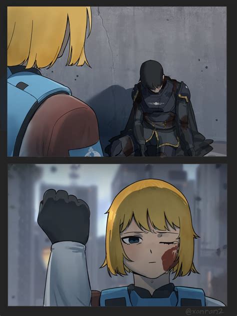 Helldiver And Seaf Soldier Helldivers Drawn By Xanran Danbooru