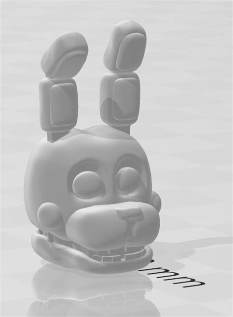 Stl File Fnaf Bonnie Brick Minifigure Head・3d Printing Design To
