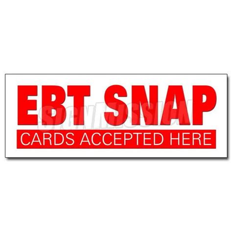 48 Ebt Snap Cards Decal Sticker Electronic Benefits Transfer Food