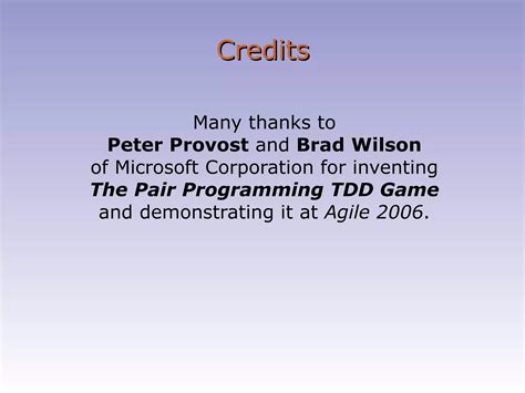 Making Pair Programming And Tdd Fun And Effective Odp