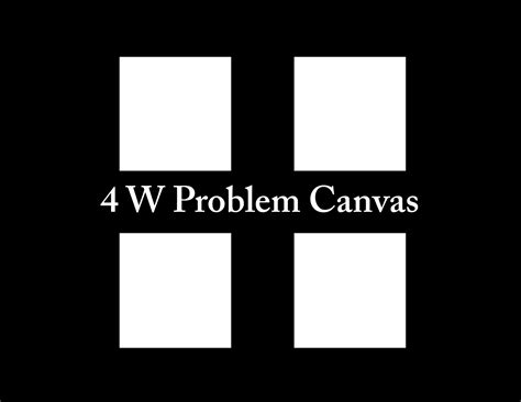 Leanux Problem Framing Using The 4 Ws Pdf