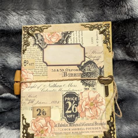Small Peachy Romantic Journal Folksy