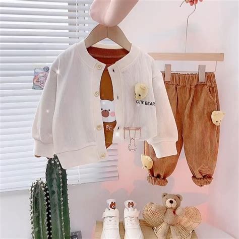 لباس بچه ست سه تیکه خرسی Video