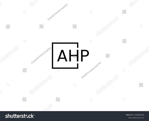 Ahp Letter Initial Logo Design Vector Stock Vector Royalty Free
