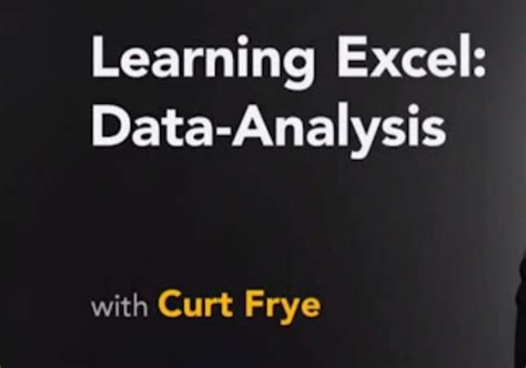 Learning Excel Data Analysis COURSES VISION