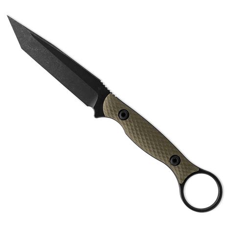 Toor Knives Serpent Fixed Blade Covert Green G10 Handle Black Oxide
