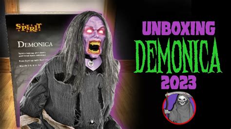 Spirit Halloween 2023 Demonica Unboxing Setup Demo Youtube