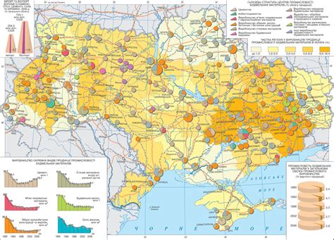 Карта промышленности украины