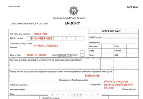 What Is A Saps 91a Form