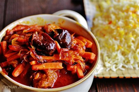 Khoresht Havij Ba Aloo Persian Beef Stew With Carrots And Prunes