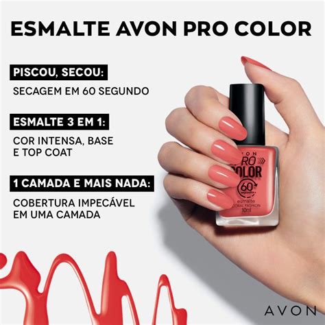 Esmalte Avon Pro Color Avon Esmalte De Unhas Avon Cosméticos