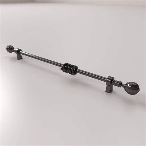 Curtain Rods 3d Model By Firdz3d