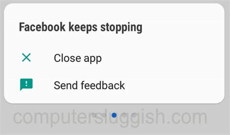 Facebook Keeps Stopping Error On Android Computersluggish