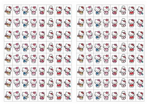 Hello Kitty Stickers Birthday Printable
